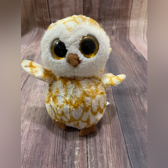 Ty | Toys | Ty Beanie Boos Swoops Brown Owl Glitter Eyes Small 6 Plush ...